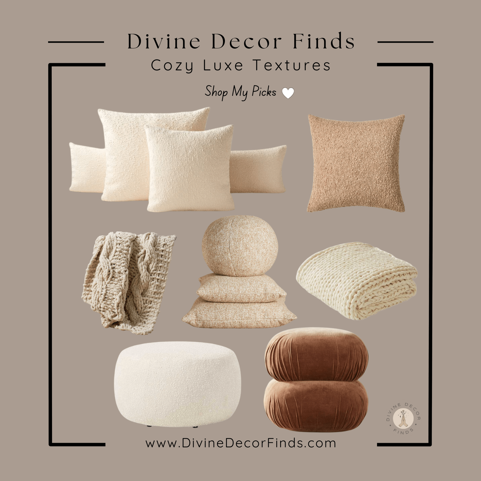 How to Layer Cozy Textures for a Warm Winter Home | Divine Decor Finds