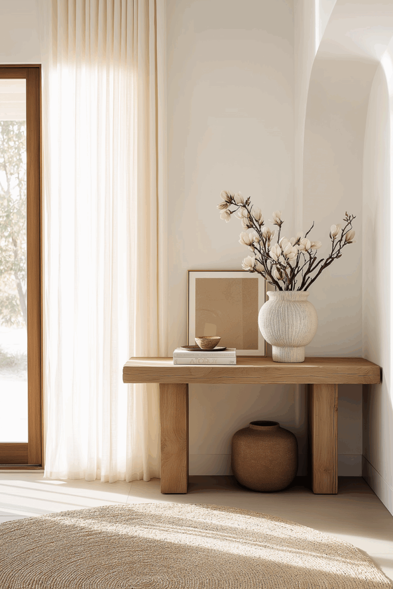 Organic Modern Entryway Ideas: Create Calm from the First Step | Divine ...