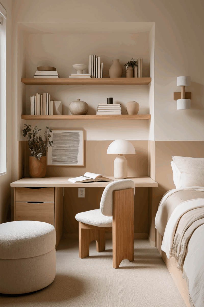 Organic Modern Dorm Room: Stylish Ideas for Small Spaces | Divine Decor ...
