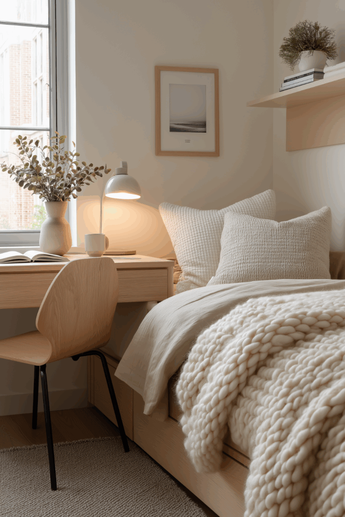 Organic Modern Dorm Room: Stylish Ideas for Small Spaces | Divine Decor ...