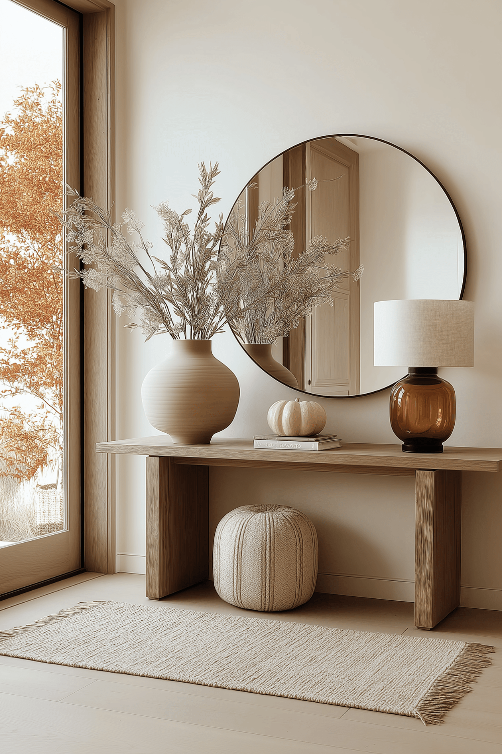 Organic Modern Fall Entryway: Seasonal Styling Ideas for a Warm Welcome ...