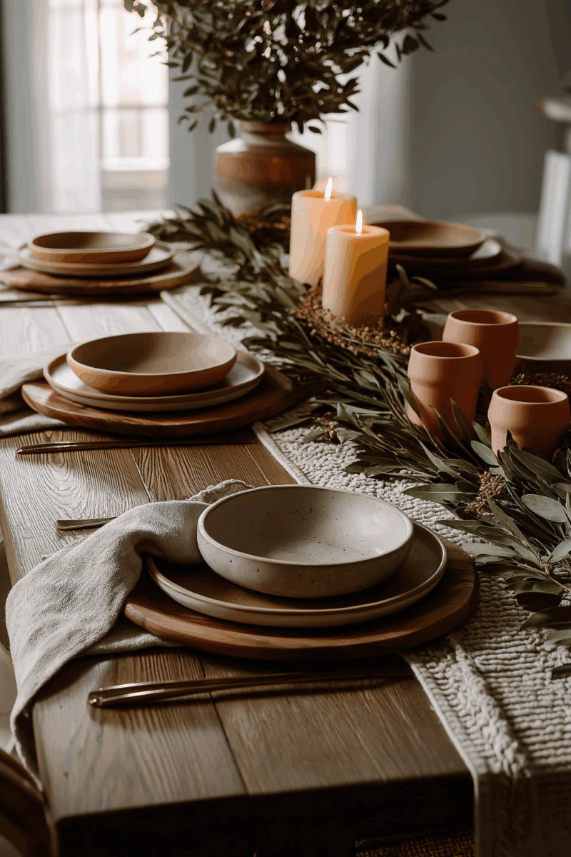 Organic Modern Fall Tablescape: Chic Ideas for Effortless Autumn ...