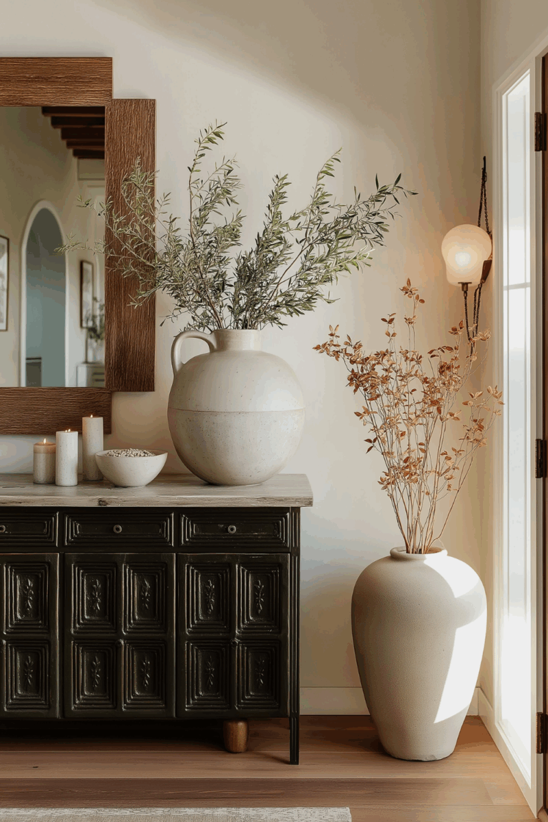 Organic Modern Fall Entryway: Seasonal Styling Ideas for a Warm Welcome ...