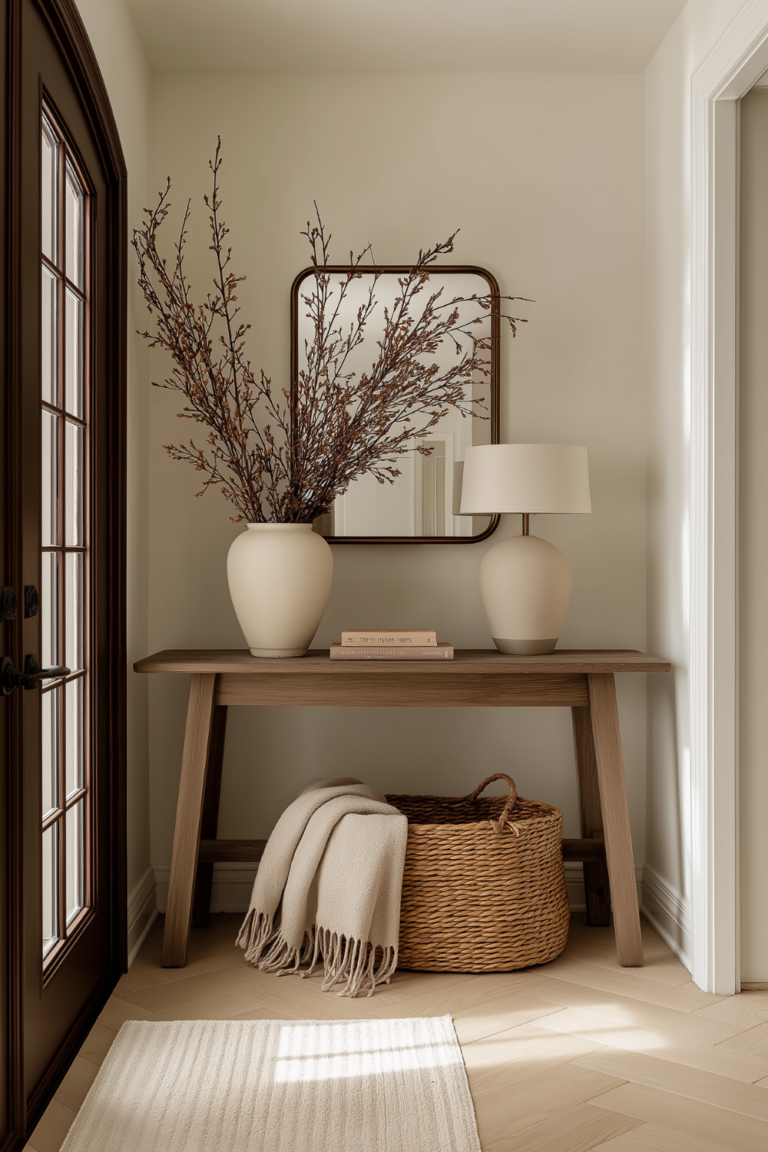A Calm Winter Entryway: Organic Modern Ideas for a Cozy Welcome ...